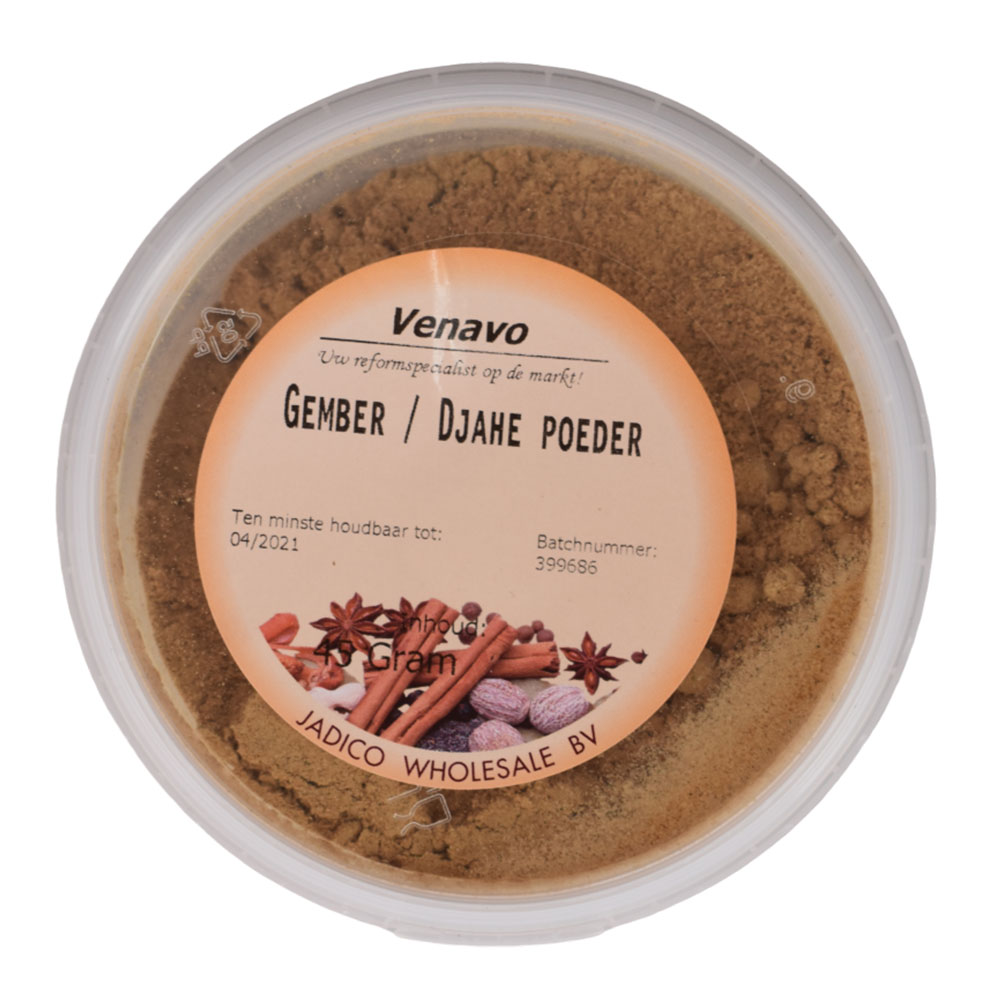 Gember – Djahe poeder - Venavo